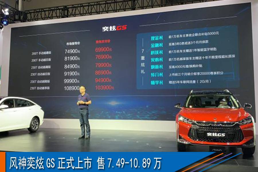 风神奕炫GS正式上市 售7.49-10.89万_搜狐汽车_搜狐网