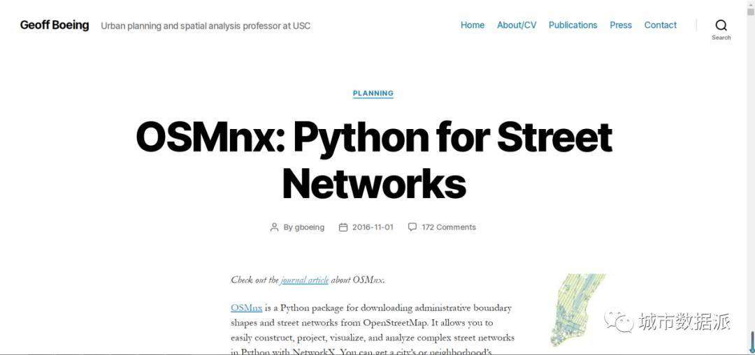 逆天OSMnx！全球边界路网数据、路径规划全部搞定丨城市数据派_python