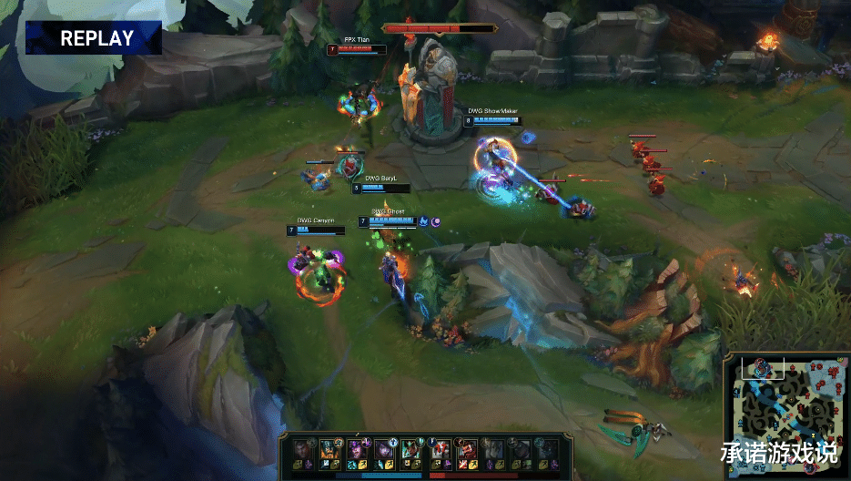 Doinb冒死开团成功翻盘，FPX顺利晋级半决赛，DWG季中杯之旅结束_Khan