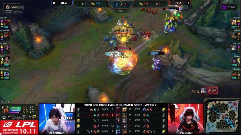FPX暴打BLG拿首胜，Khan六翼天使大杀四方，Theshy看见了吗_KHan