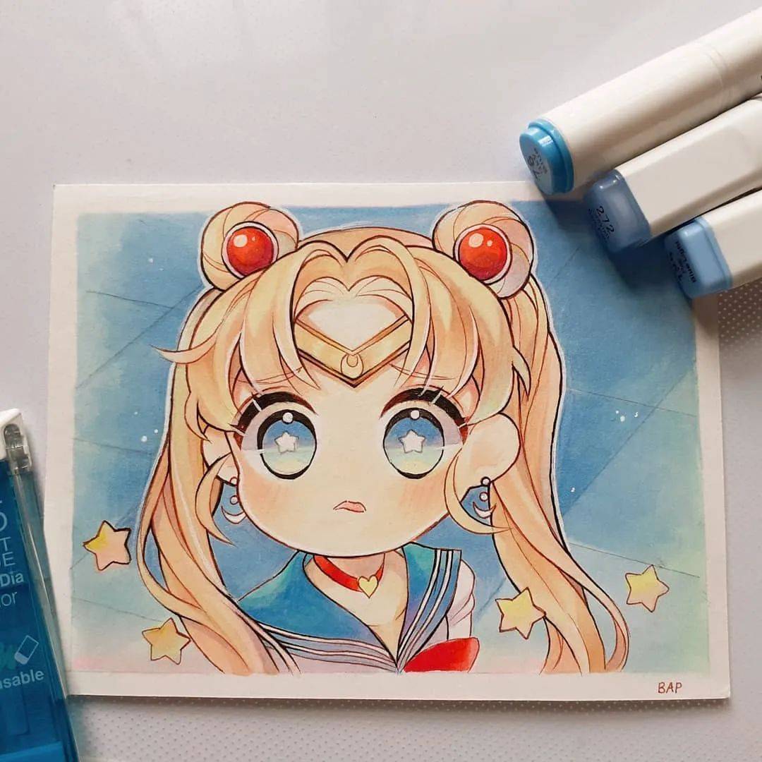 Q版女生|萌萌哒Q版女生马克笔手绘教程，赶紧画起来~-搜狐大视野-搜狐新闻