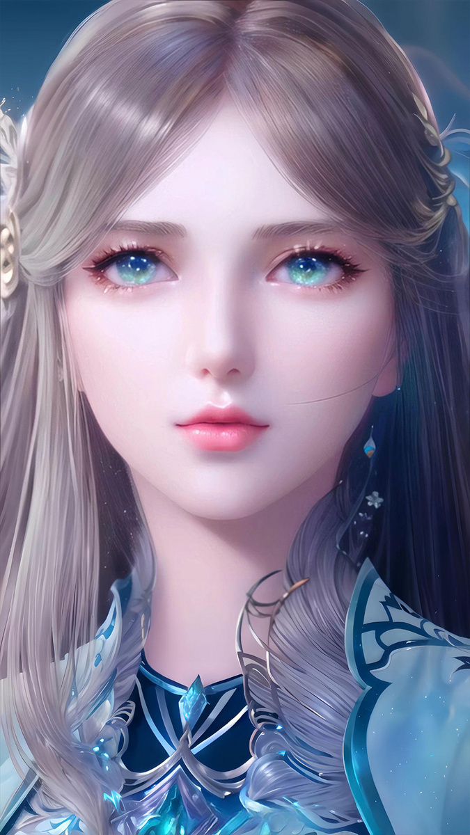 斗罗大陆宁荣荣AI手机壁纸：七宝琉璃宗的掌上明珠