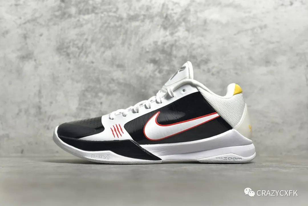 耐克科比ZK5代 Nike Zoom Kobe 5 Alternate BRUCE LEE 黑白李小龙 CD4991-700_细节