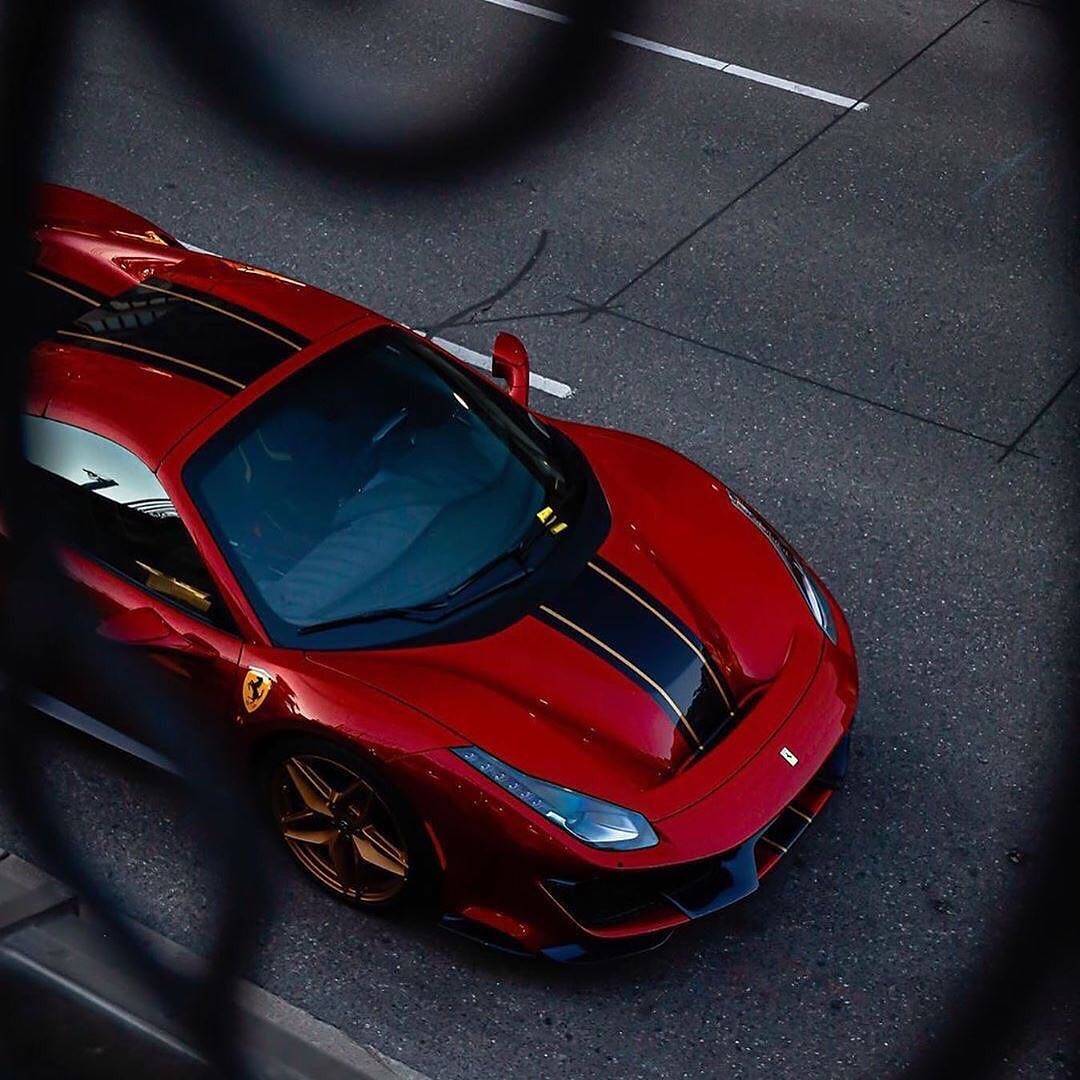 赤红超跑法拉利（Ferrari）488 街拍-搜狐大视野-搜狐新闻