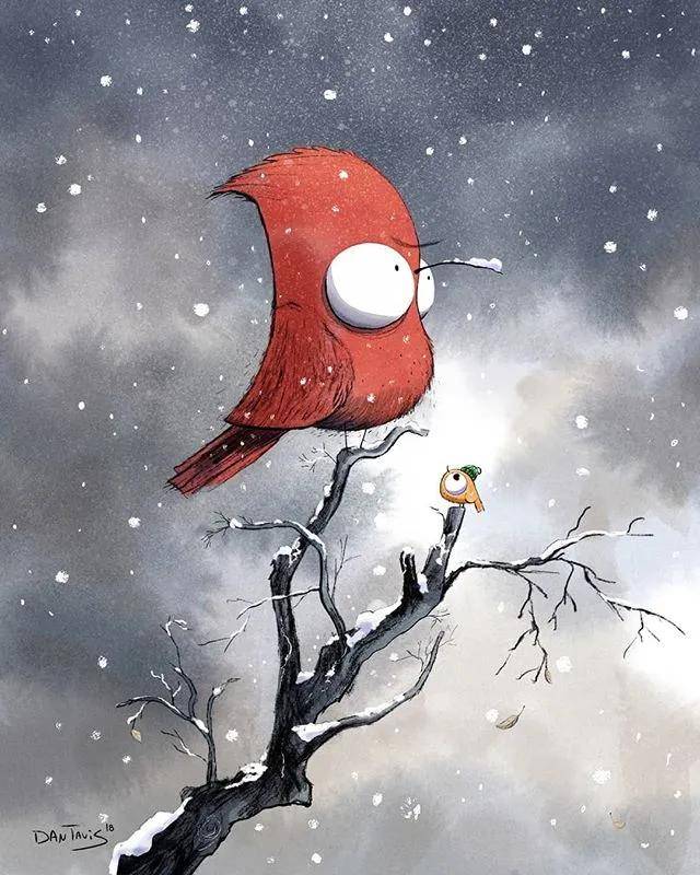 【插画】Dan Tavis笔下无忧无虑的童年_Winter