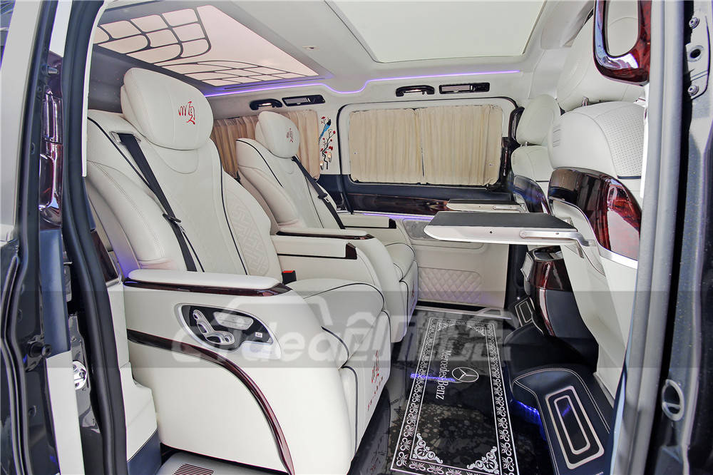 奔驰V260L七座无隔断内饰改装，精彩设计等你来看-搜狐大视野-搜狐新闻