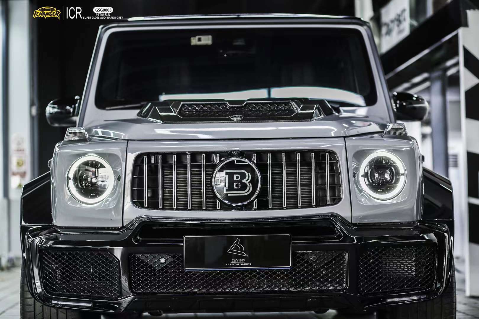 奔驰 G系改巴博斯套件，Ichanger（ICR）改变者改色膜PET纳多灰_搜狐汽车_搜狐网