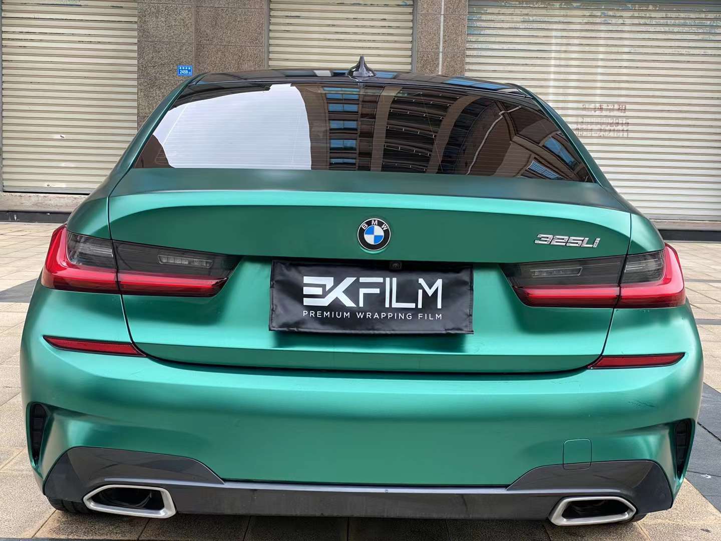 EKFILM-EK改色膜：宝马3系全车贴膜电光金属祖母绿_搜狐汽车_搜狐网