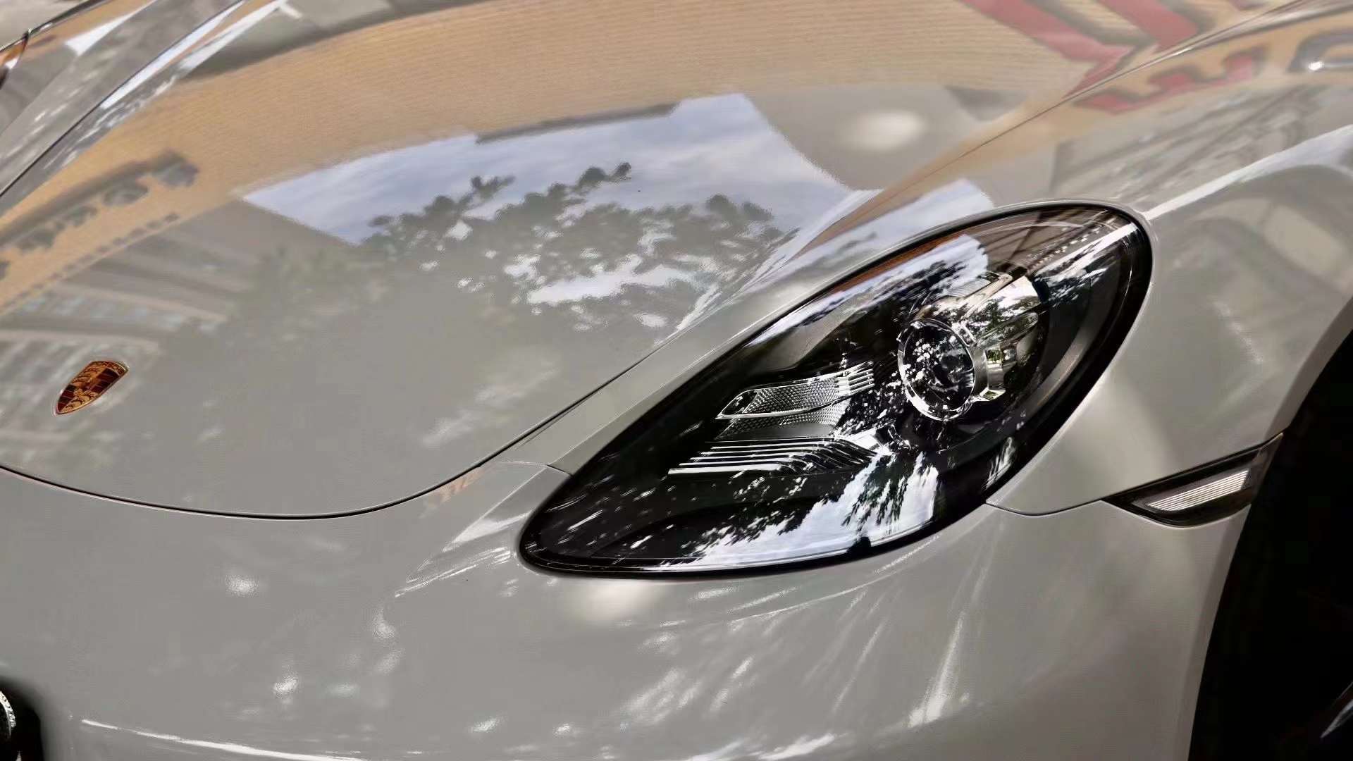 保时捷718全车贴膜EKFILM-EK改色膜保时捷亚灰_搜狐汽车_搜狐网