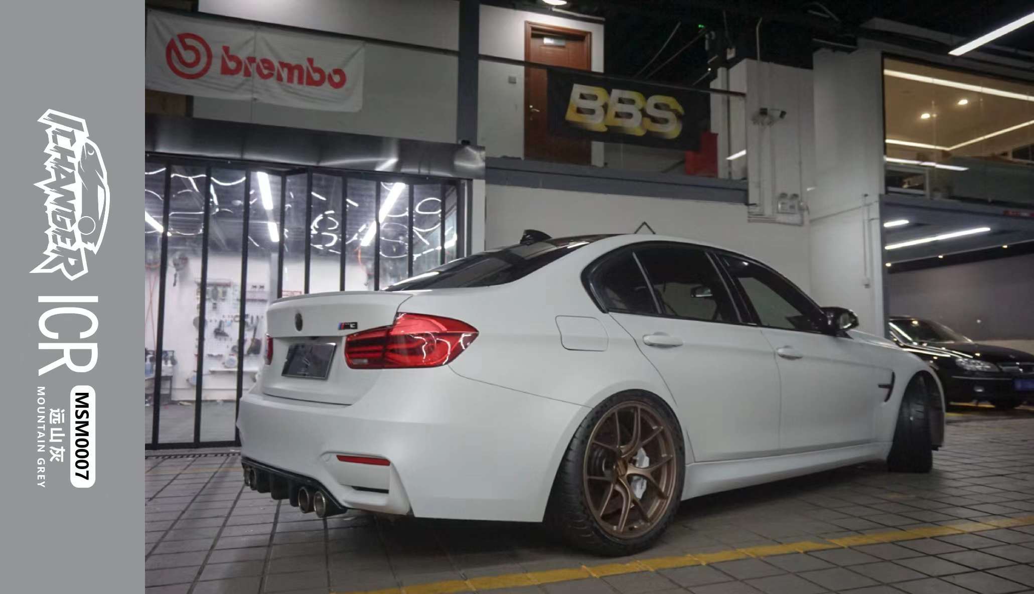 宝马 M3汽车贴膜Ichanger（ICR）改变者改色膜远山灰_搜狐汽车_搜狐网