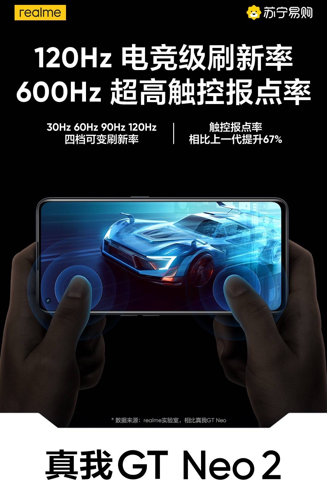 真我GT Neo2正式发布 苏宁易购开启预售享24期免息_方面