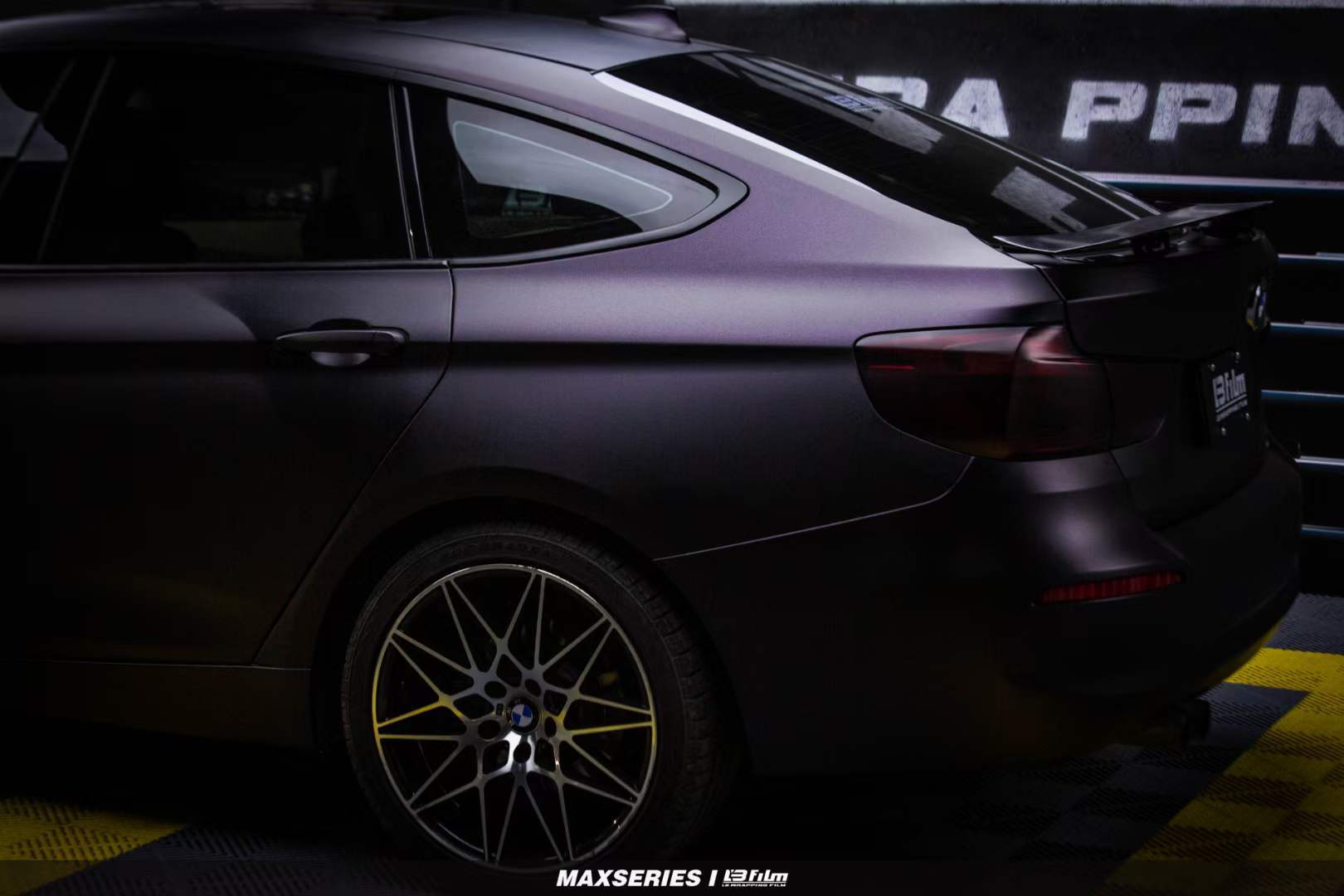 宝马-3系GT汽车LBFILM改色膜PET闪影墨紫_搜狐汽车_搜狐网