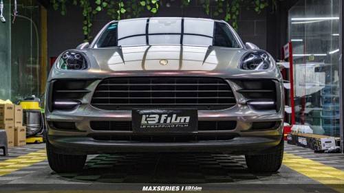 保时捷macan改色LBFILM星空灰魅影_搜狐汽车_搜狐网