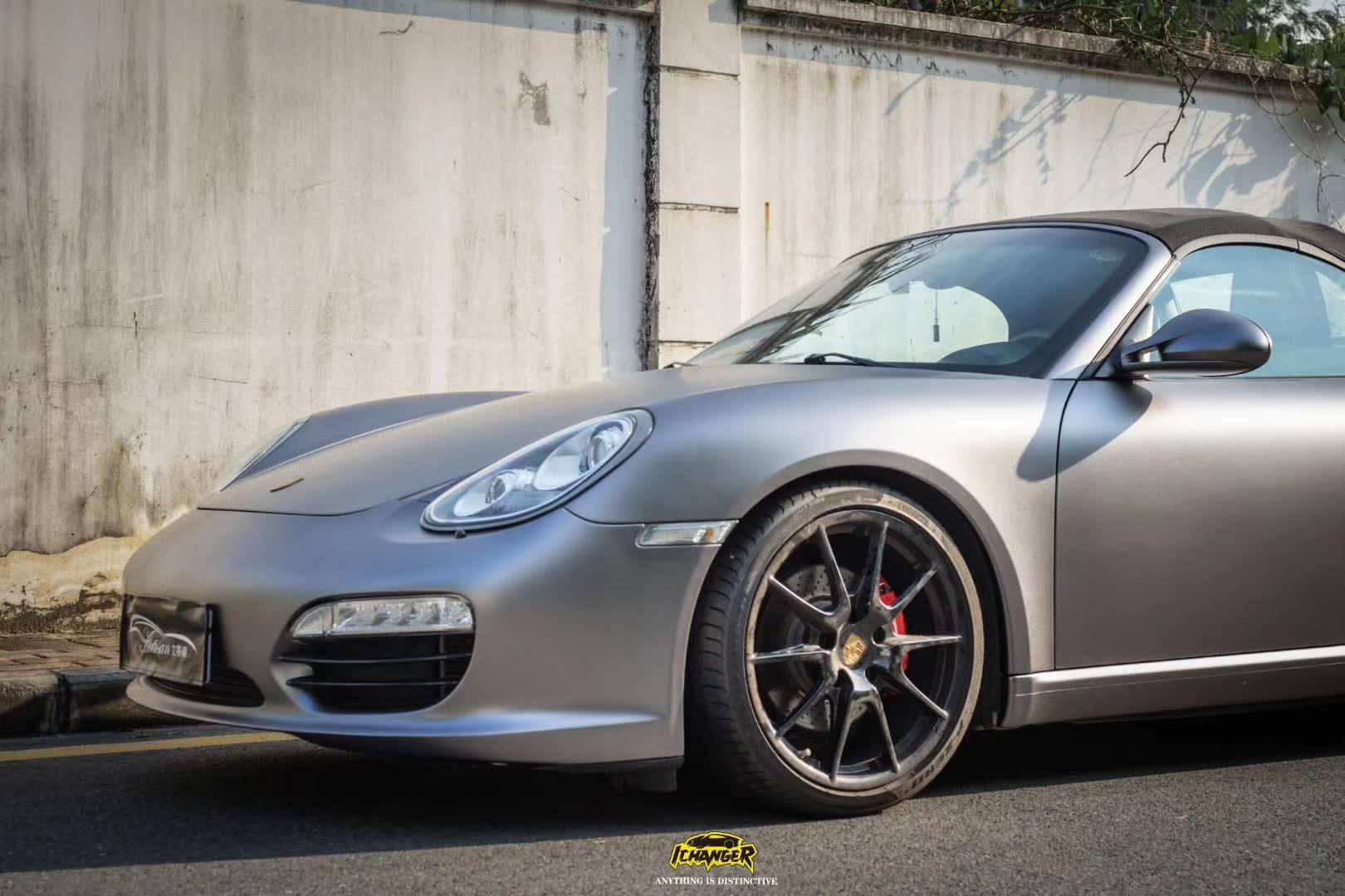 保时捷 718 贴膜Ichanger（ICR）改变者改色膜超亚电镀灰_搜狐汽车_搜狐网