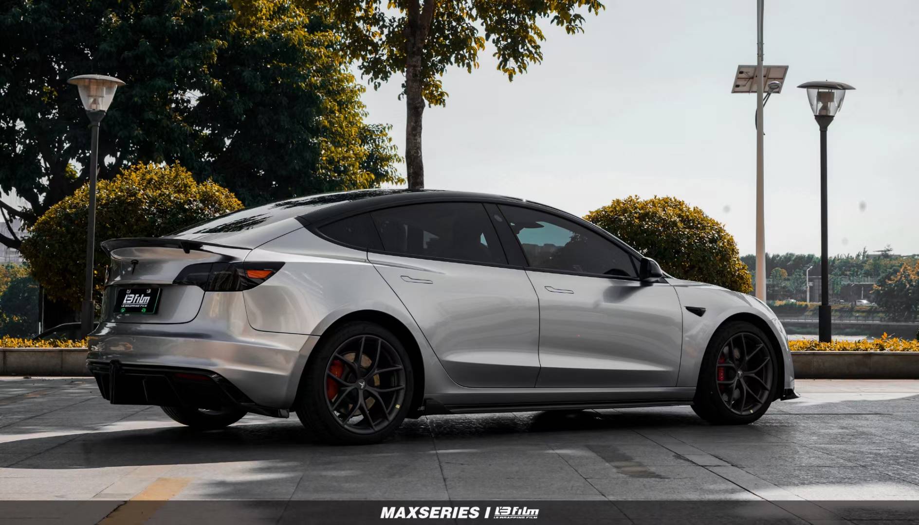 LBFILM改色膜：特斯拉-Model3全车LB液态金属铝水银_搜狐汽车_搜狐网