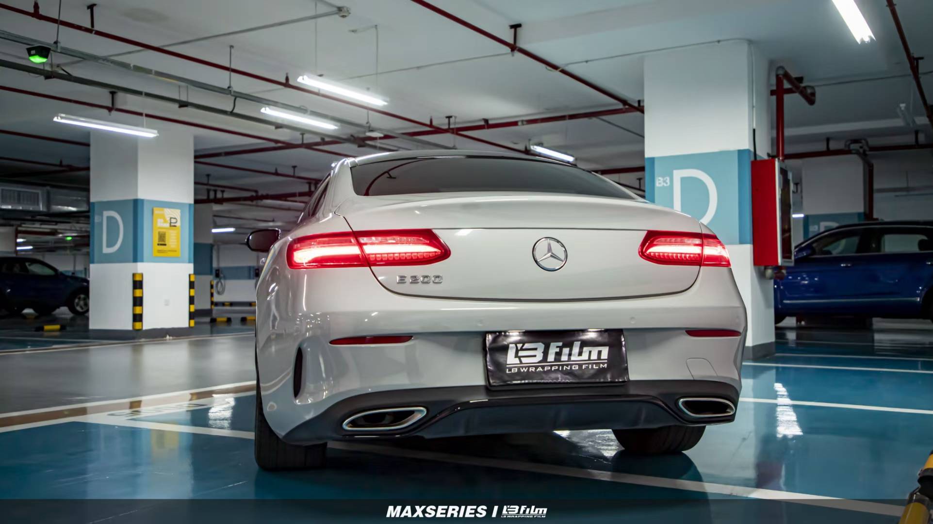 质感拉满，原厂漆哑灰改色膜-LBFILM（奔驰-E200）_搜狐汽车_搜狐网