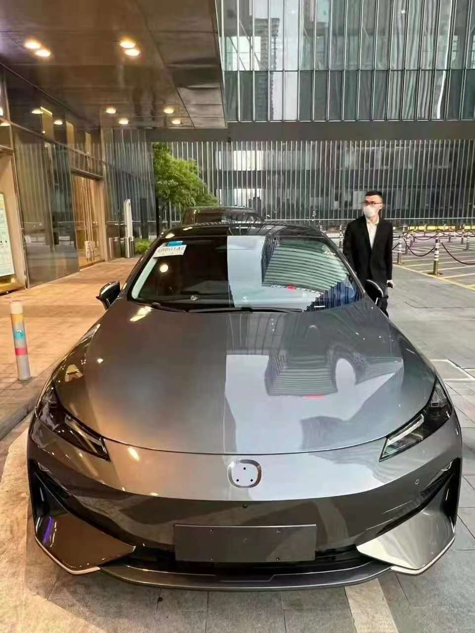 纯电版UNI-V？长安全新纯电车型C385实车图曝光！或将对标Model 3_搜狐汽车_搜狐网