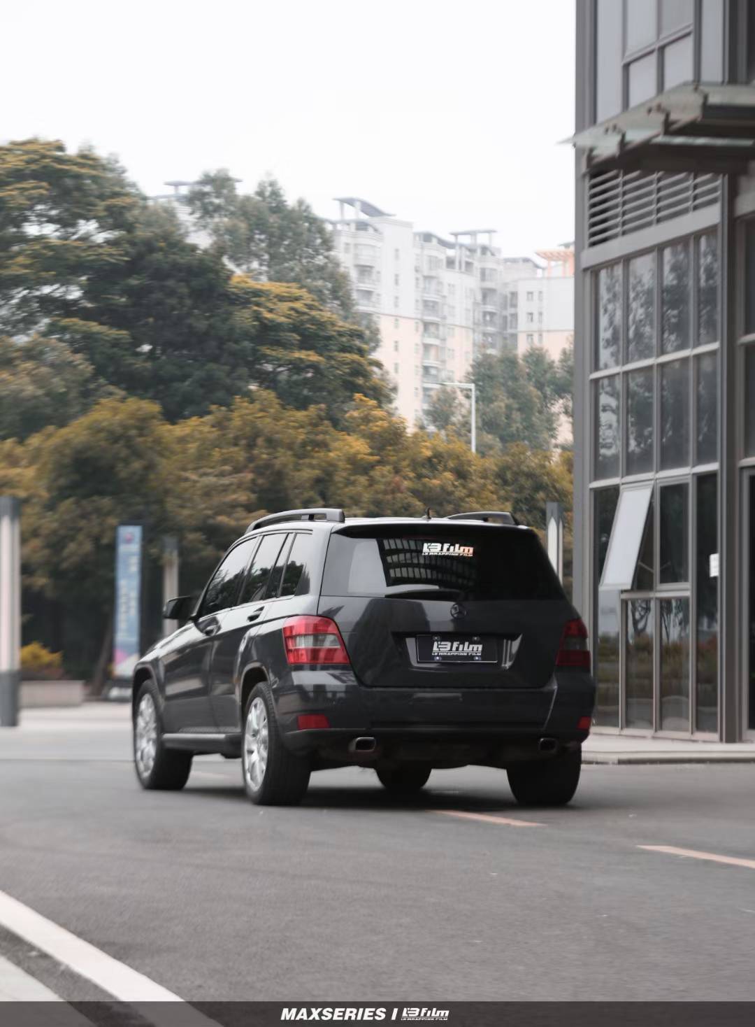 净纯洁的颜色，奔驰GLK PET超亮托马斯灰改色膜（LB FILM）_搜狐汽车_搜狐网