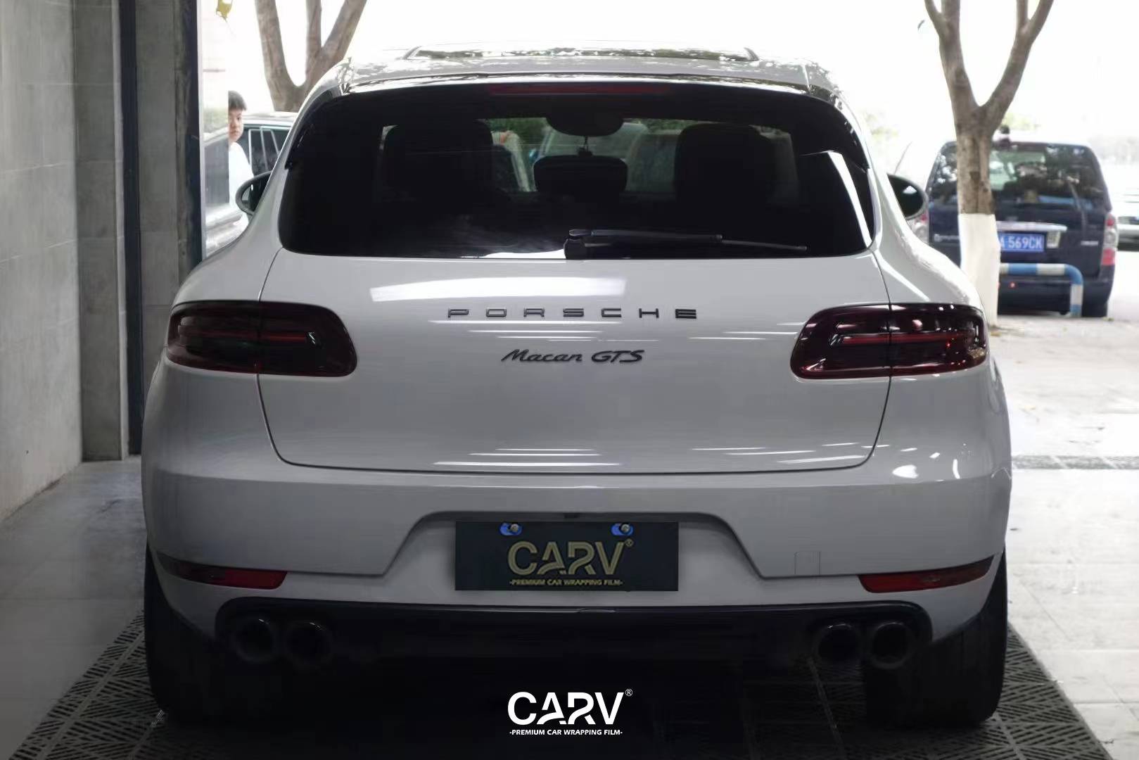 保时捷Macan卡孚CARV改色膜白金保时捷亚灰_搜狐汽车_搜狐网