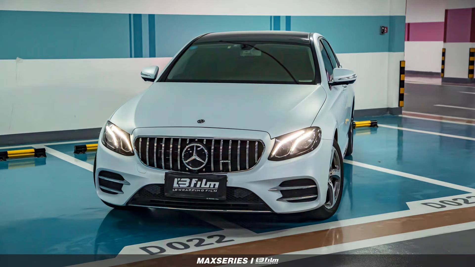 LBFILM改色膜案例：奔驰e300L消光皓月白_搜狐汽车_搜狐网