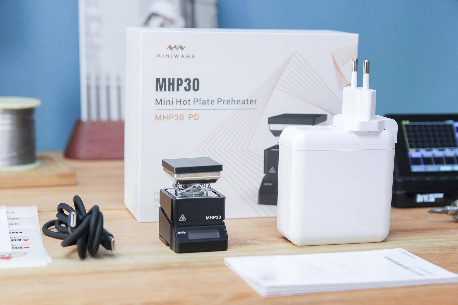 MINIWARE再次发功，红点大奖MHP30迷你恒温加热台评测_发热体_设计_产品