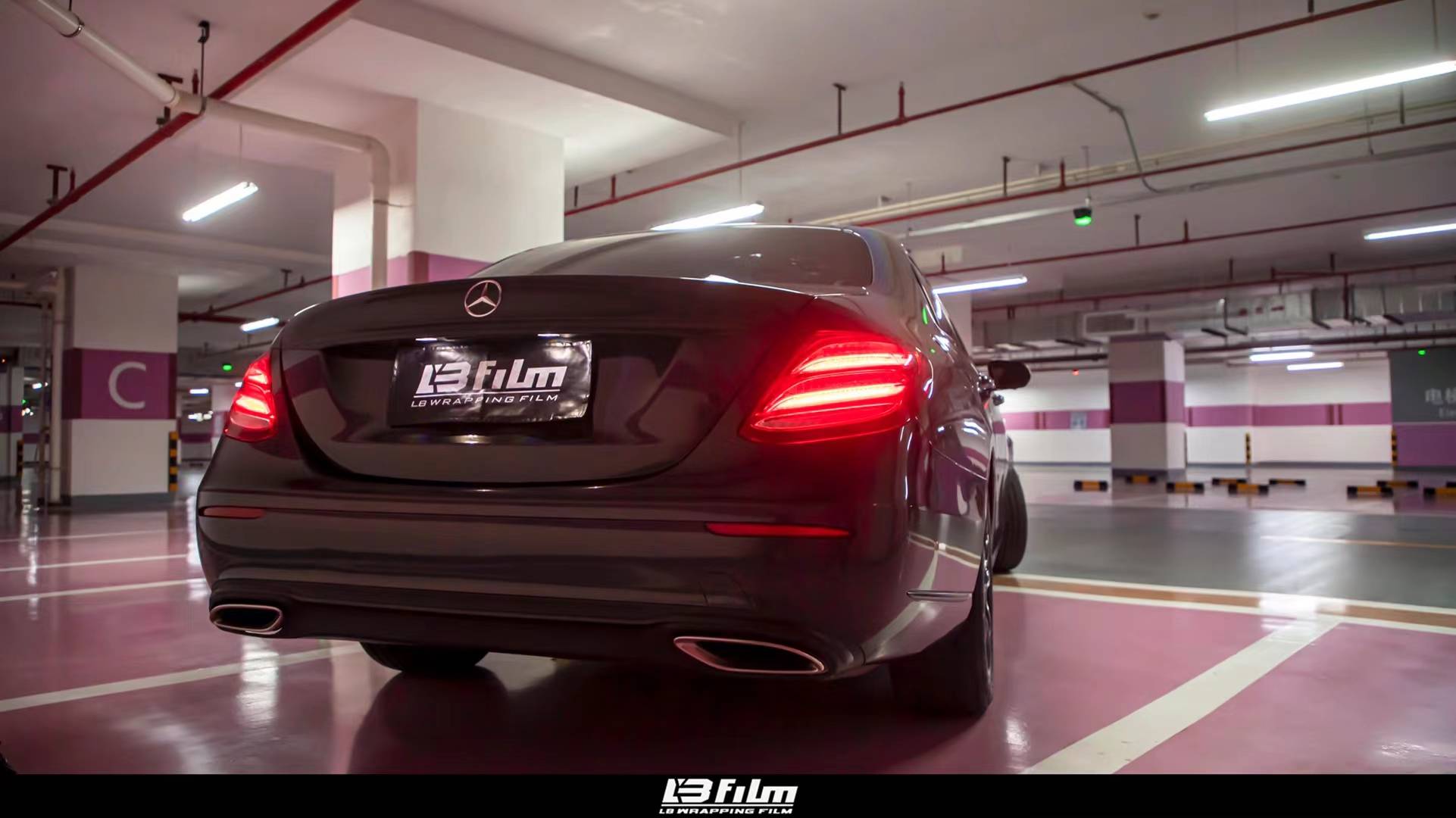 奔驰S450 -LBFILM改色膜镭射黑_搜狐汽车_搜狐网