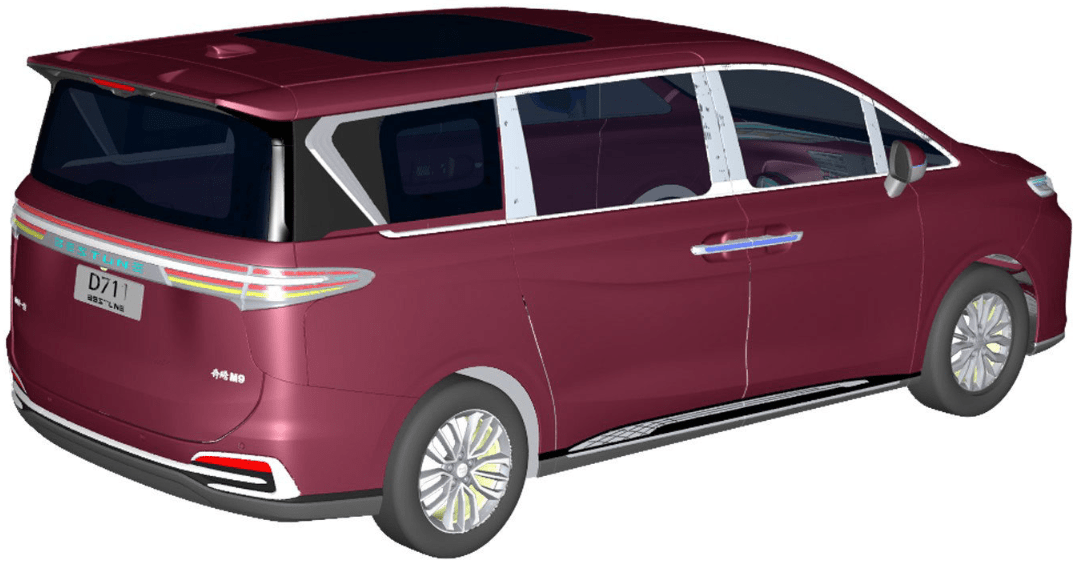 或命名为M9，将是红旗HM9姊妹车型，一汽奔腾全新MPV专利图曝光_搜狐汽车_搜狐网