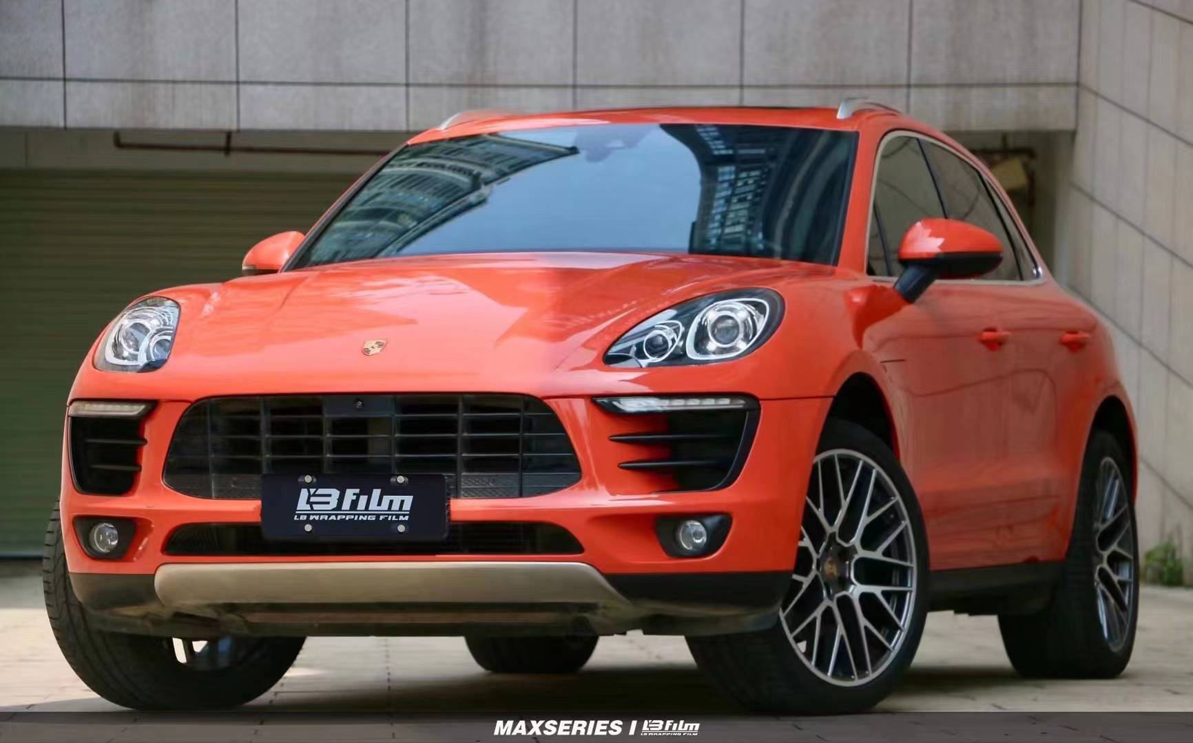 保时捷Macan-LBFILM改色膜原厂漆熔岩橙,火山喷发的熔岩的颜色_搜狐汽车_搜狐网