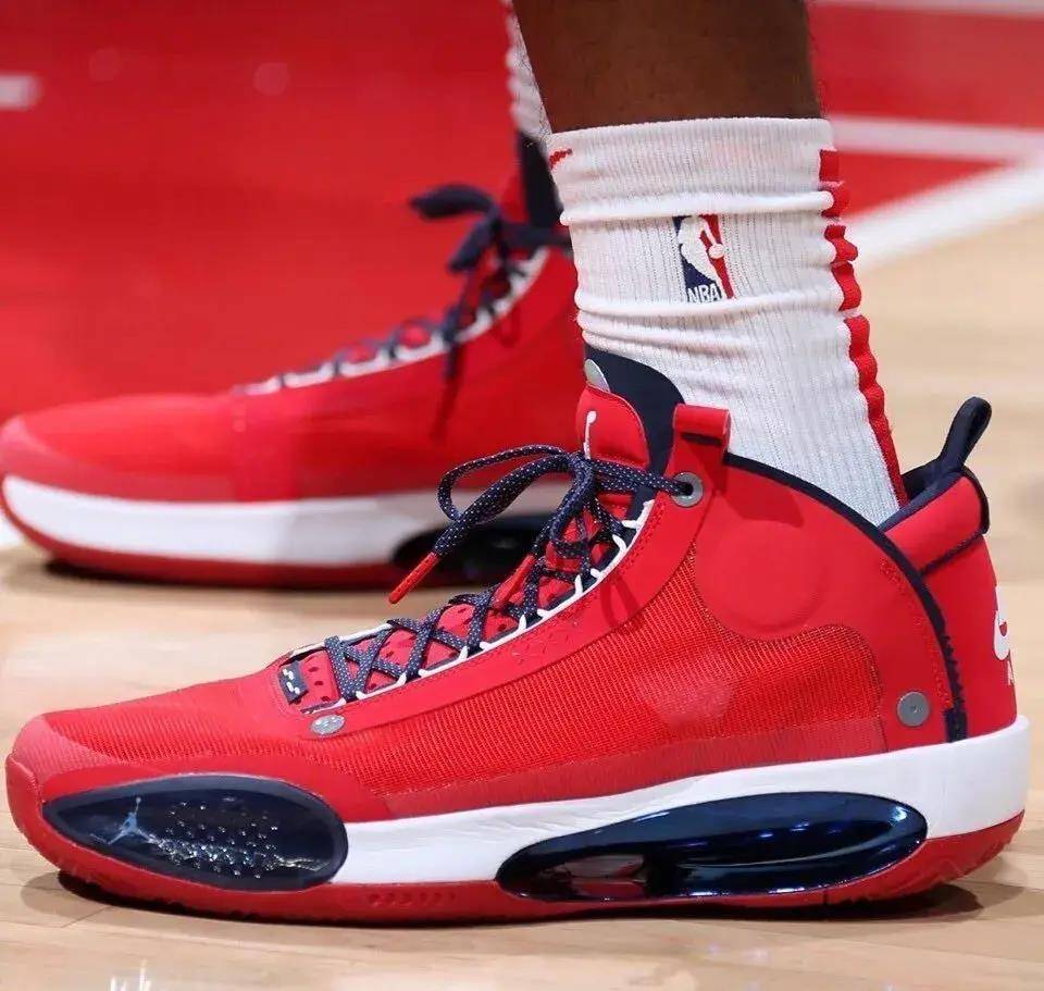 NBA球员上脚：八村塁超多AJ34，这2个配色很有意义！_Jordan_Air_Zer