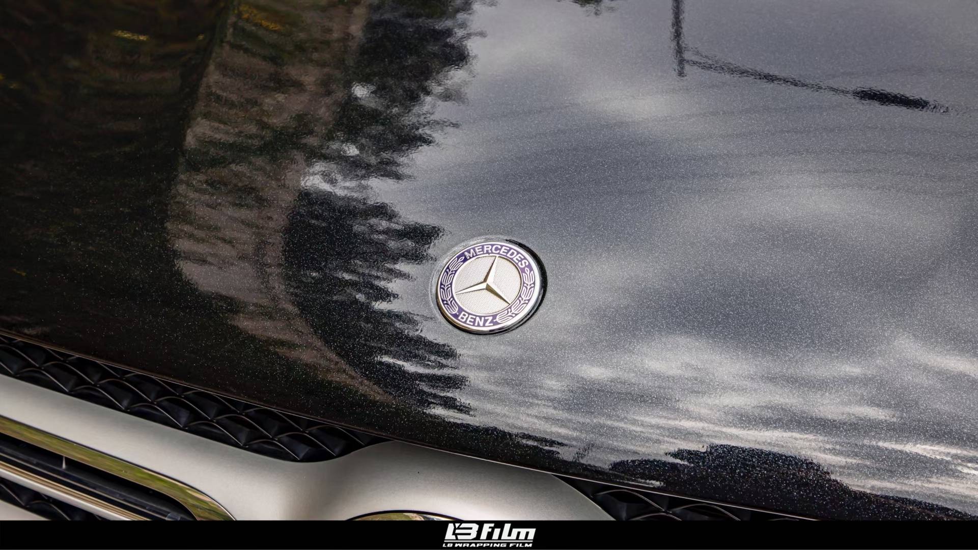 奔驰glc260-LB改色膜珠光黑，光之魅影 优雅而不羁_搜狐汽车_搜狐网