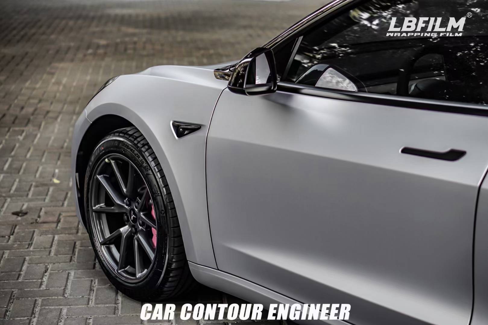 特斯拉model3-LB改色膜消光铝水银，恰到好处的简约色彩_搜狐汽车_搜狐网