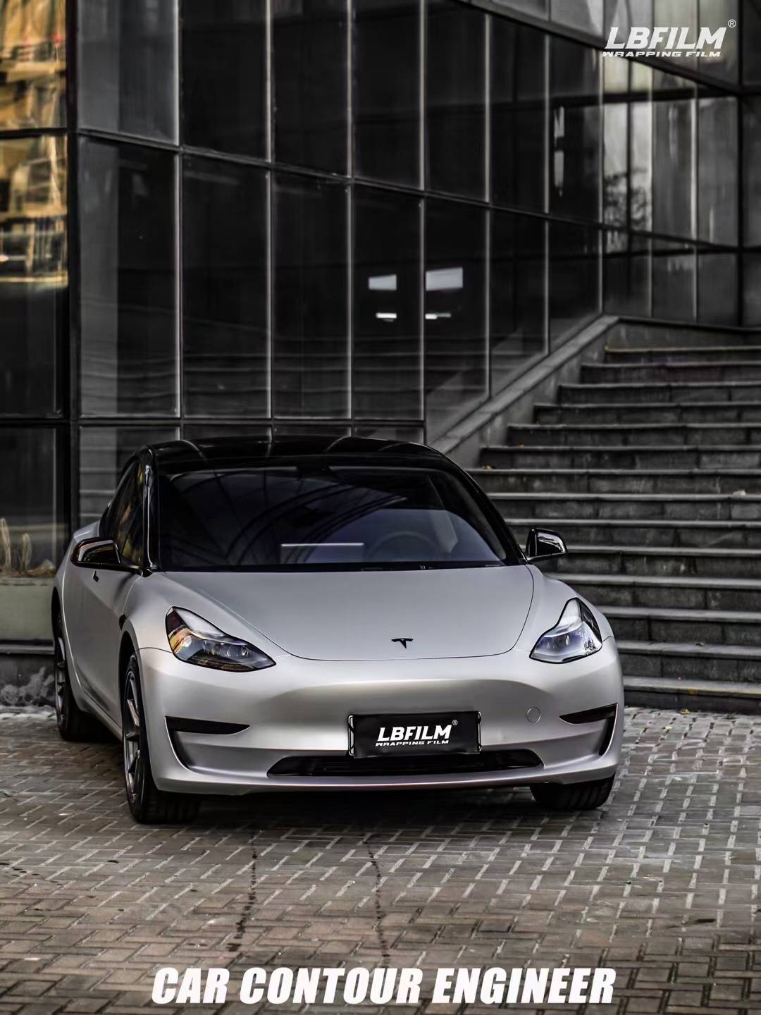 特斯拉model3-LB改色膜消光铝水银，恰到好处的简约色彩_搜狐汽车_搜狐网