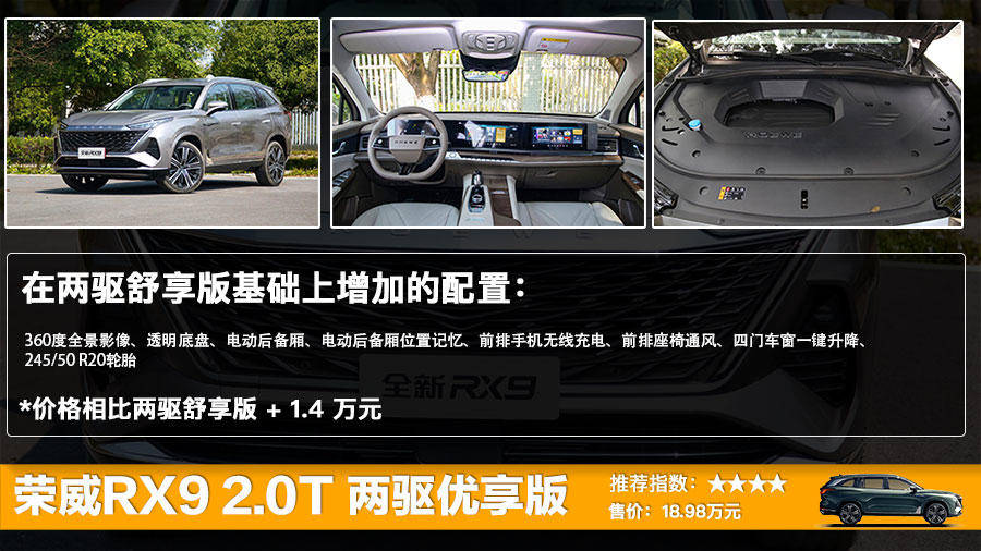 荣威RX9正式上市 售17.58万元起，全系四种配置车型选哪款更值？_搜狐汽车_搜狐网