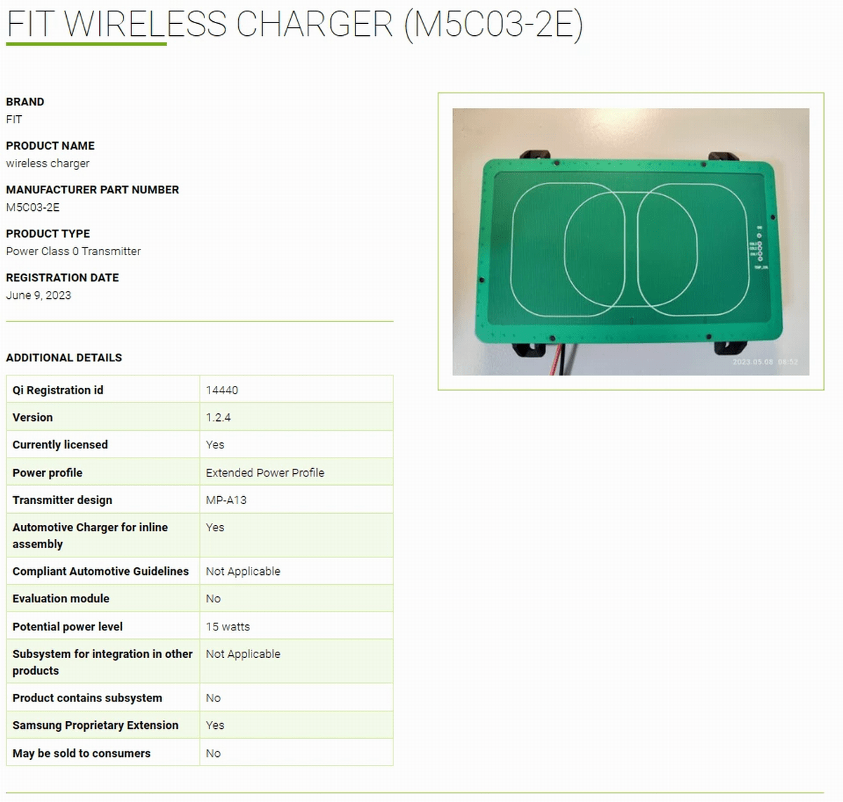 Qi2.0热烈推进中，WPC无线充电联盟在2023年6月公布通过Qi认证的100款产品_编号_等级_功率