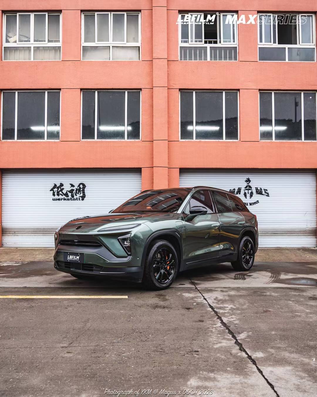 蔚来ES6-LB改色膜液态金属苍岭绿，灵动的又沉稳的绿色_搜狐汽车_搜狐网