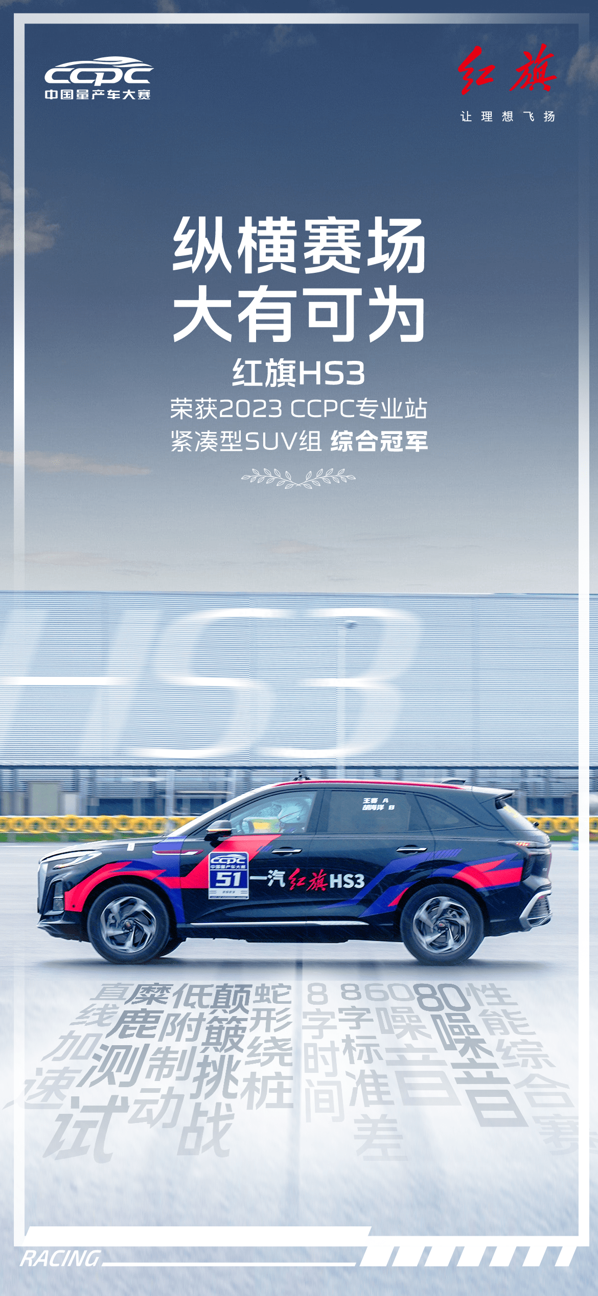 大有可为 决胜巅峰，红旗HS3荣膺2023 CCPC紧凑型SUV组年度总冠军_搜狐汽车_搜狐网