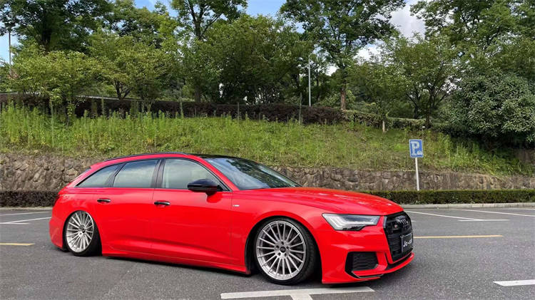 #朱红风格#奥迪A6旅行改装AIRBFT空气悬挂案例_搜狐汽车_搜狐网