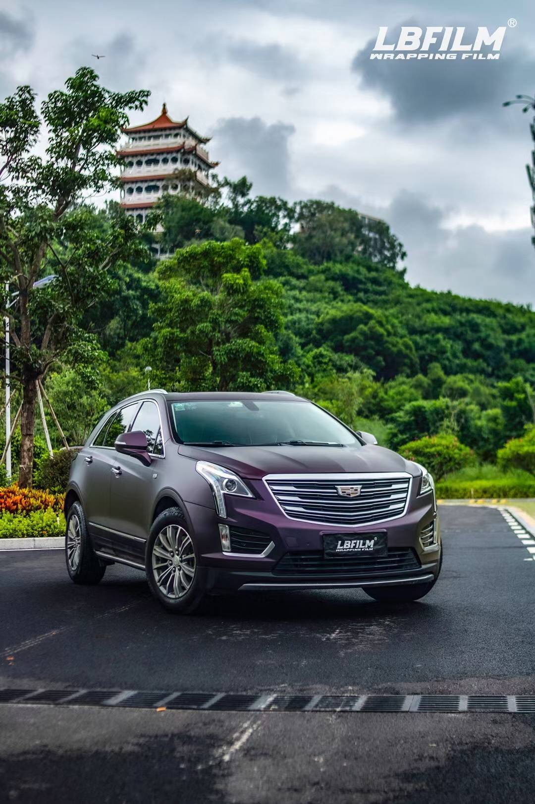 凯迪拉克XT5-LB改色膜消光黑幻紫，让奢华收放自如_搜狐汽车_搜狐网