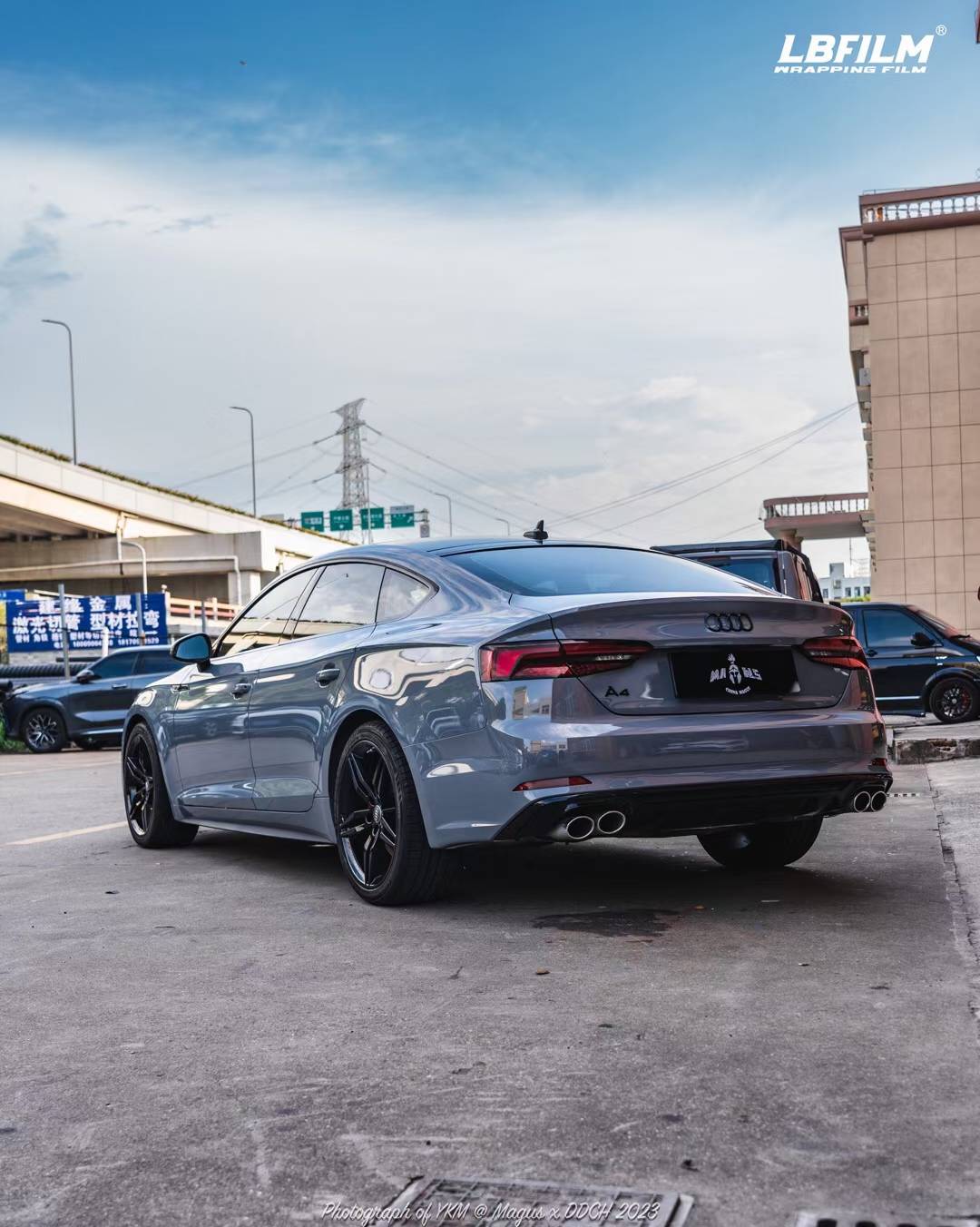 奥迪A5-LB改色膜PET纳多灰，一如既往的魅力感_搜狐汽车_搜狐网