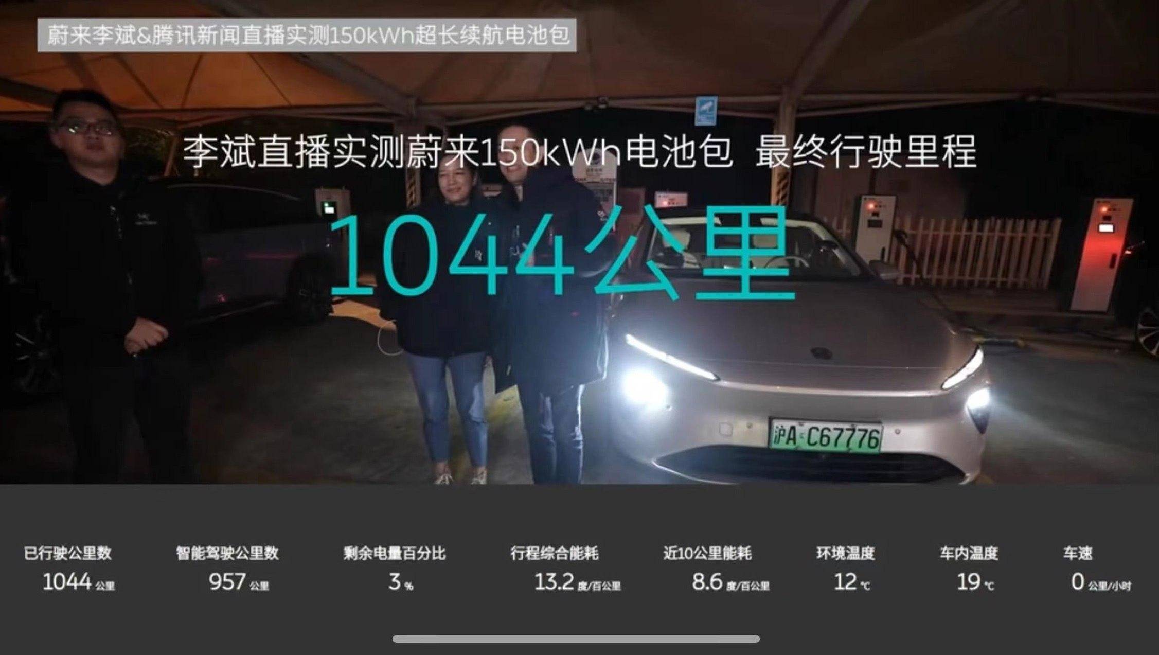 实测续航超1000km 李斌全程出镜体验蔚来150kWh电池包_搜狐汽车_搜狐网