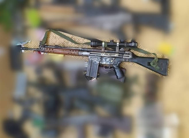 民间抵抗武装攻打缅甸警察部队营地后缴获罕见的BA-100狙击步枪_人民_瞄准镜_缅军