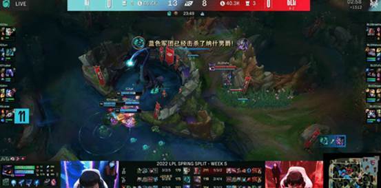 Uzi时隔895回归 BLG鏖战三场不敌IG_金克丝_团战_双方