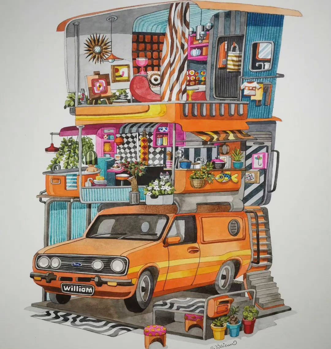 一间小木屋画师William Sim作品欣赏-搜狐大视野-搜狐新闻