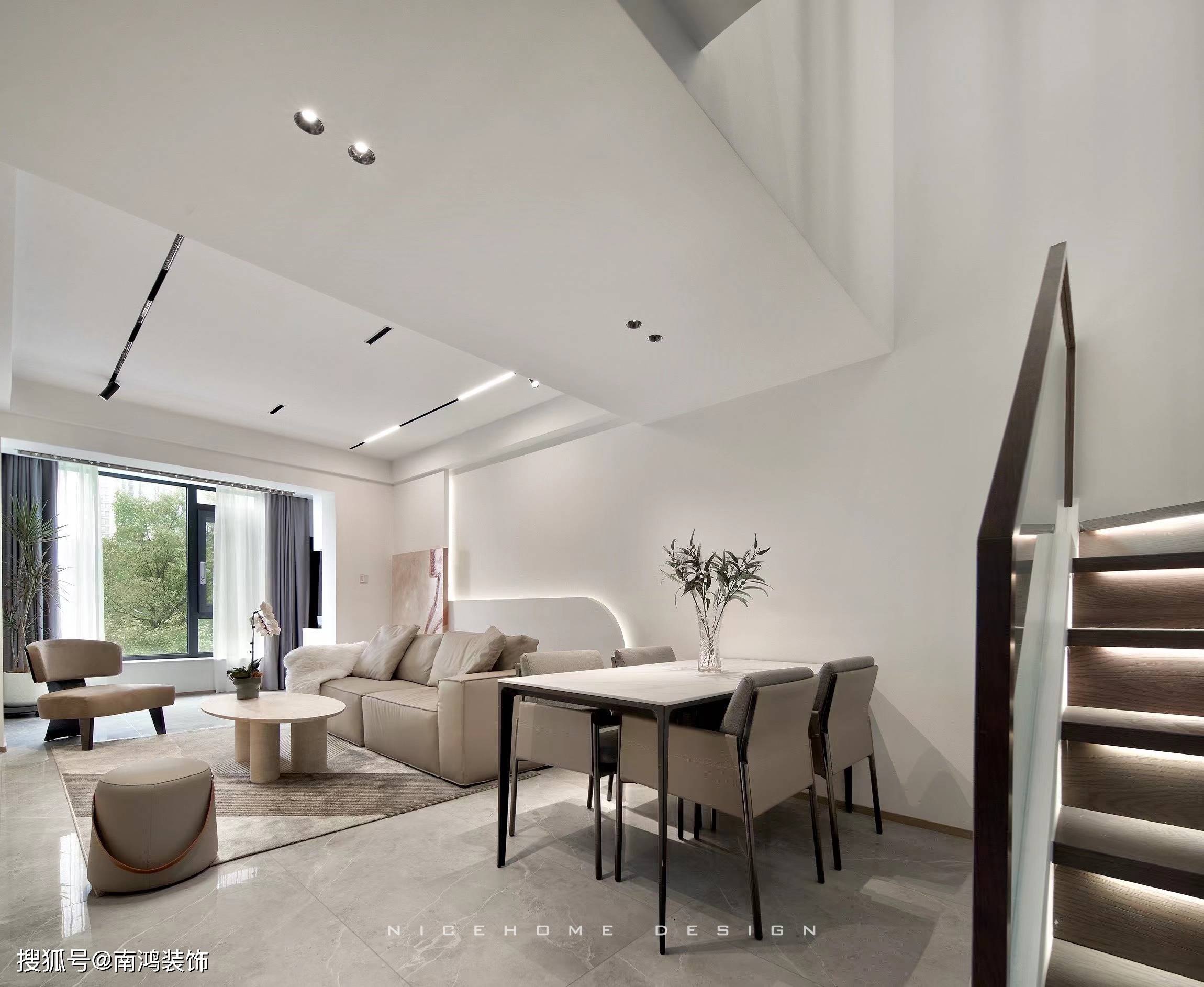 装修案例分享|150㎡现代简约风格LOFT设计-搜狐大视野-搜狐新闻