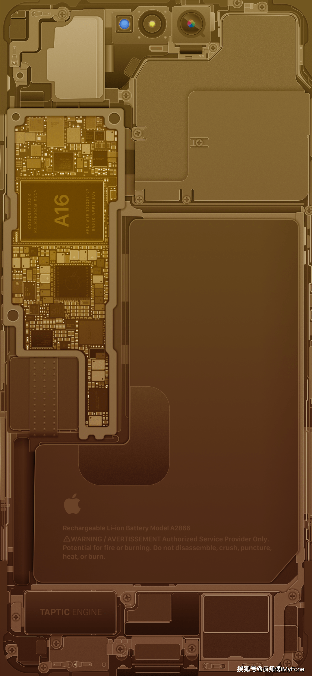 iPhone内部结构透视壁纸！超酷！-搜狐大视野-搜狐新闻
