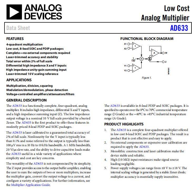 ASEMI代理AD633JRZ原装ADI车规级AD633JRZ_搜狐汽车_搜狐网