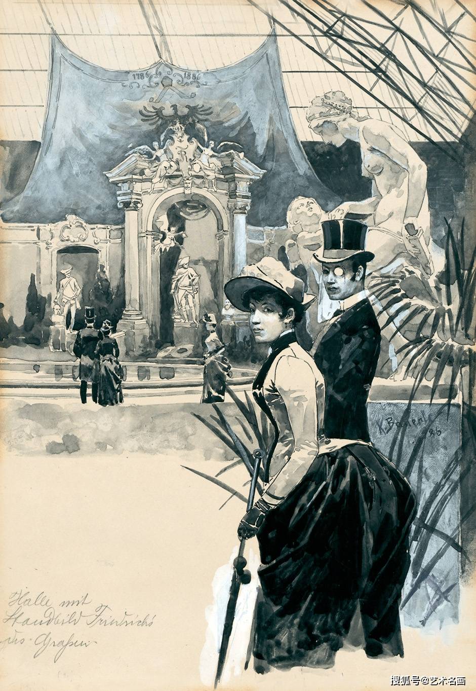 德国艺术家Carl Wilhelm Friedrich Bauerle绘画-搜狐大视野-搜狐新闻