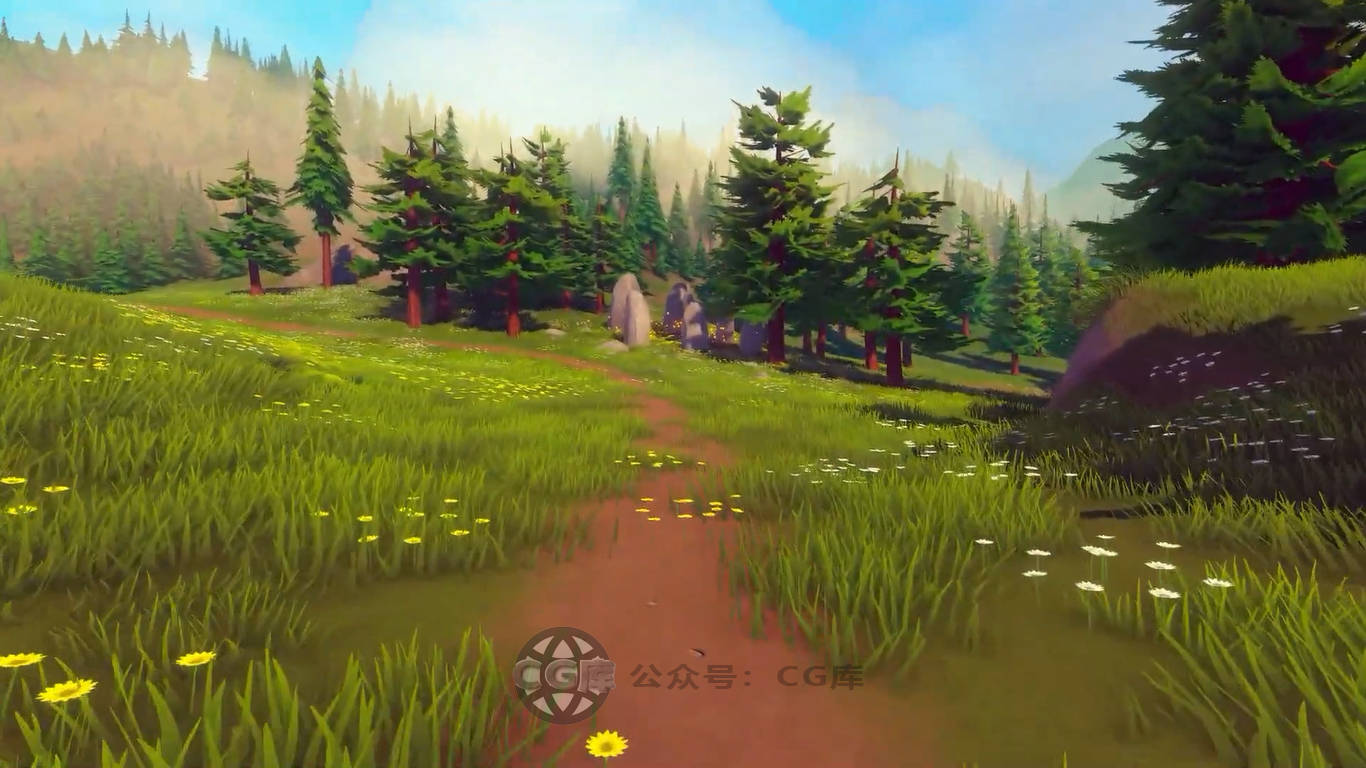 ue风格化山脉资产下载，3A开放世界环境_材质_支持_纹理