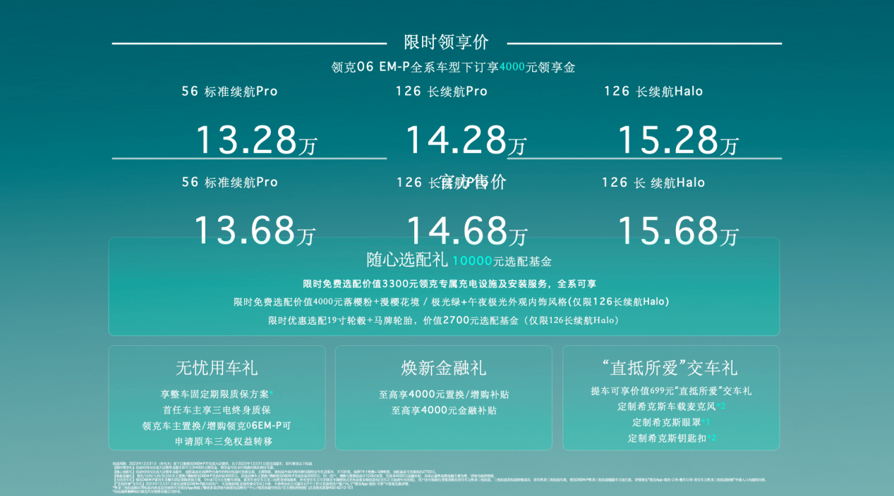 满电启程！售价13.68万元起，领克06EM-P直抵所爱_搜狐汽车_搜狐网
