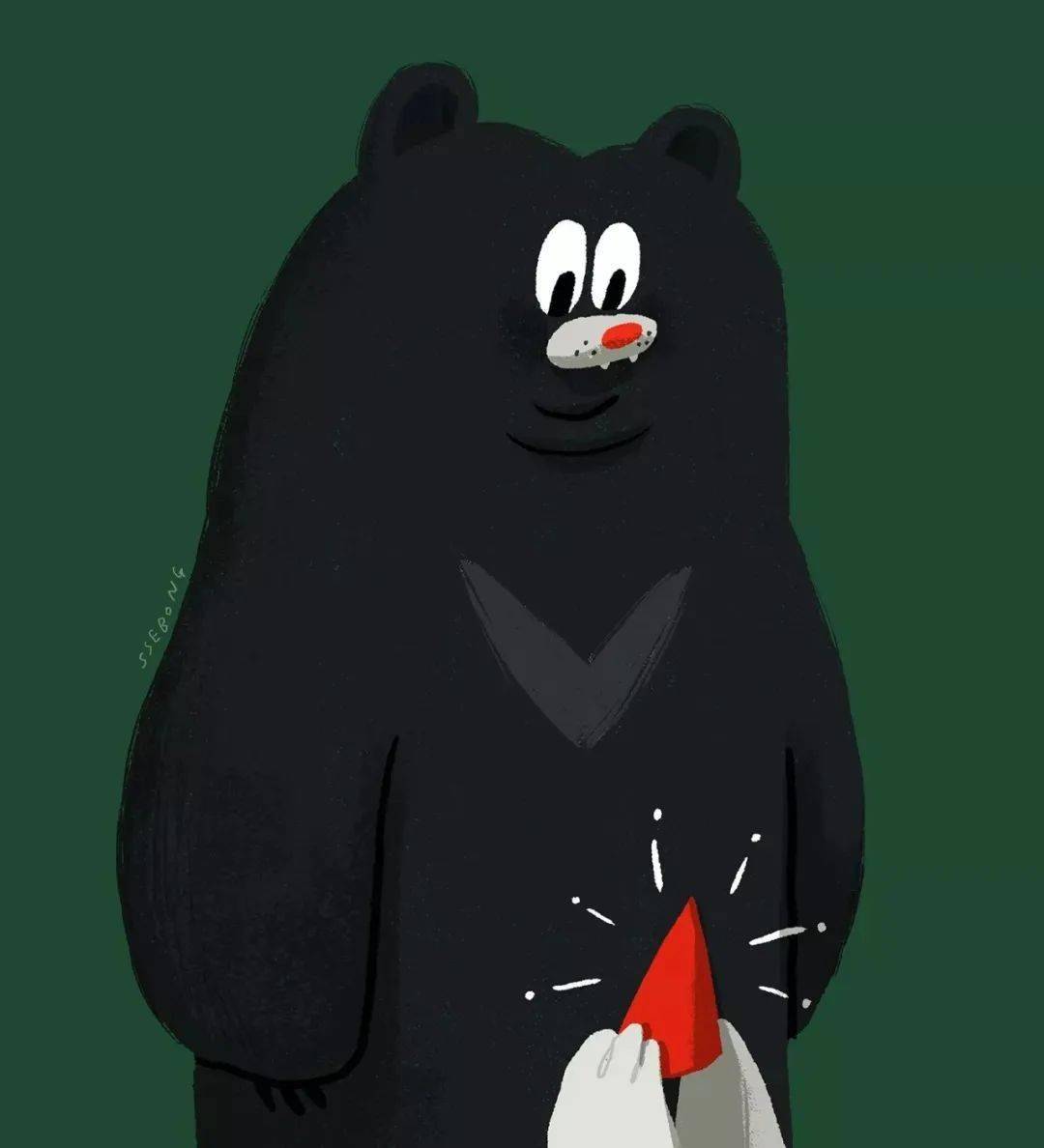 韩国插画师Ssebong Kim：可爱就完事了！_作品